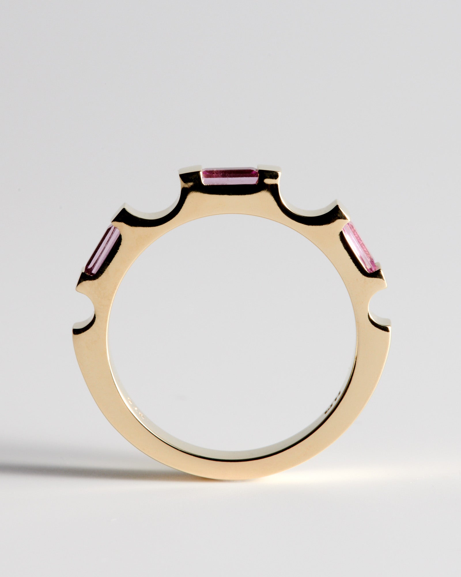 Bridge Ring - Pink Sapphires – Hamish Munro