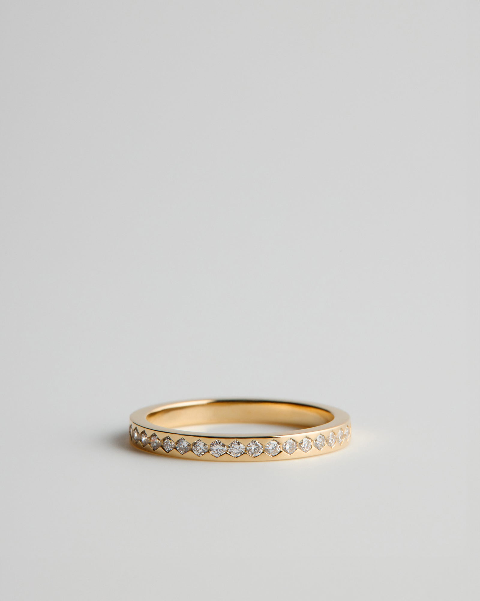 Fine Trap Ring - White Diamonds – Hamish Munro